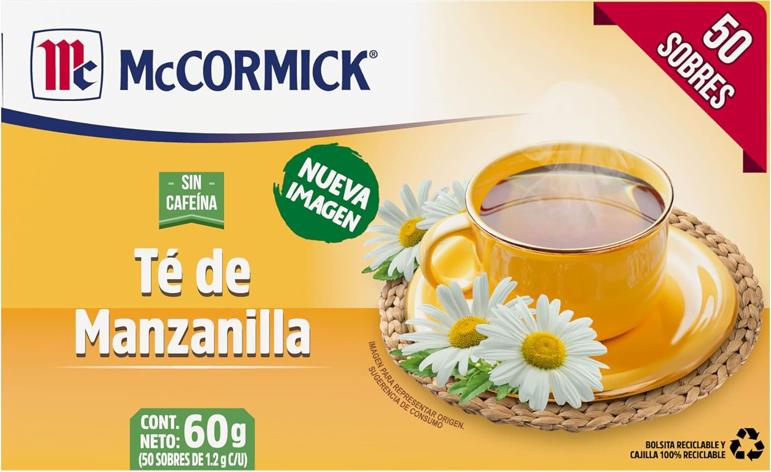 McCormick, Té, 50 piezas : Amazon.com.mx: Alimentos y Bebidas