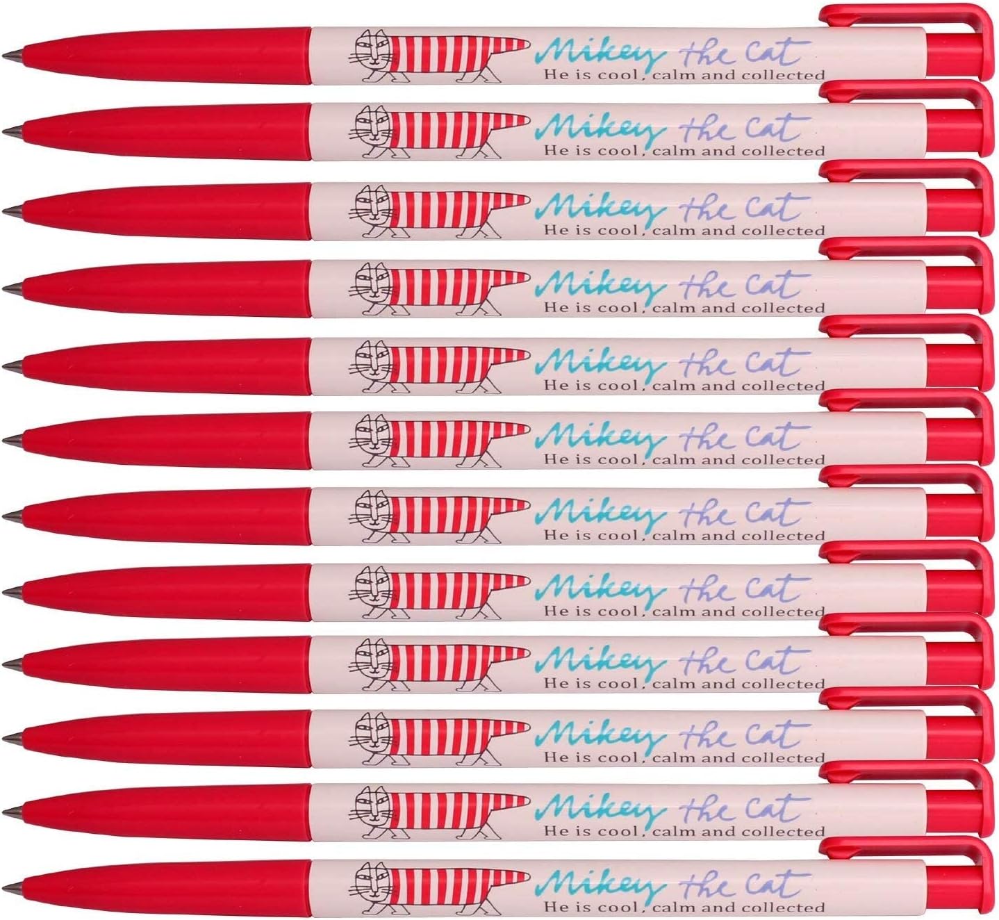 Amazon.com : Xeno 0.5mm Slim Ballpoint Pen Mikey the Cat Calm and ...