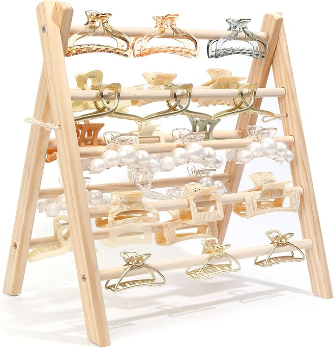 Amazon.com: OAOLEER Large Claw Clip Organizer Holder, Hanging PVC Hair ...