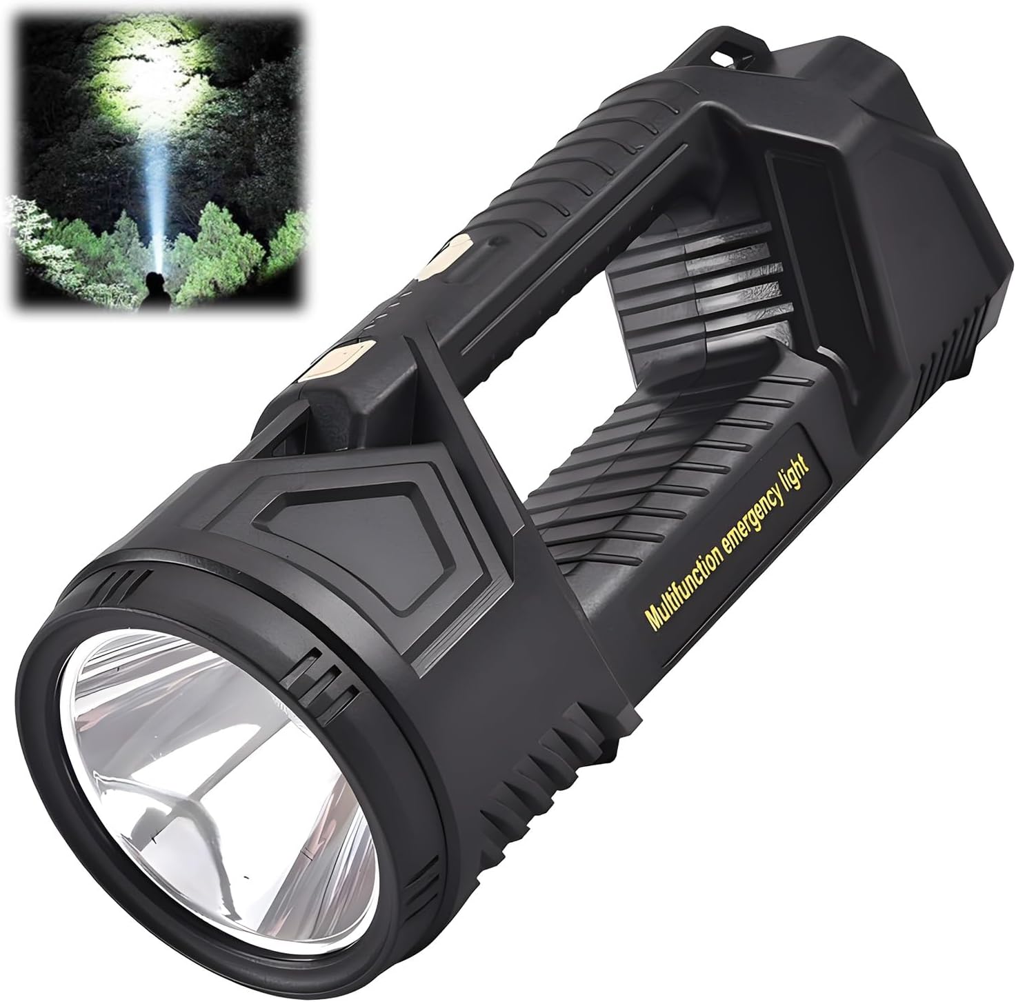 Super Bright Double-Head Spotlight Portable Flashlight, Special Forces ...