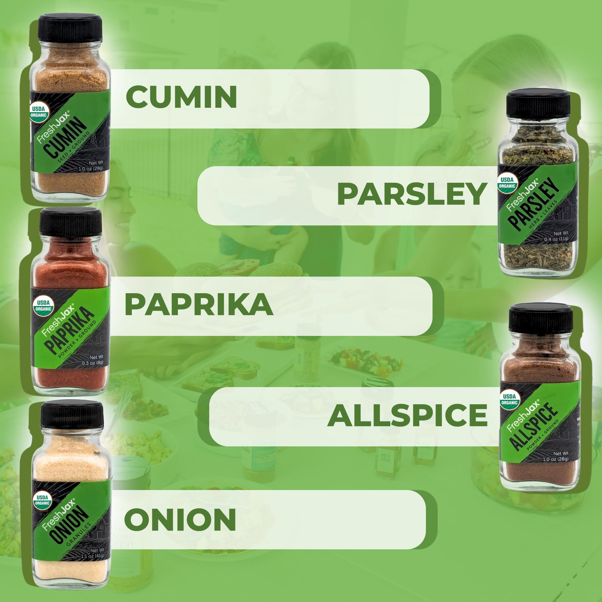 Snapklik.com : FreshJax Organic Spices Set 25 Herbs And Spices Sets ...