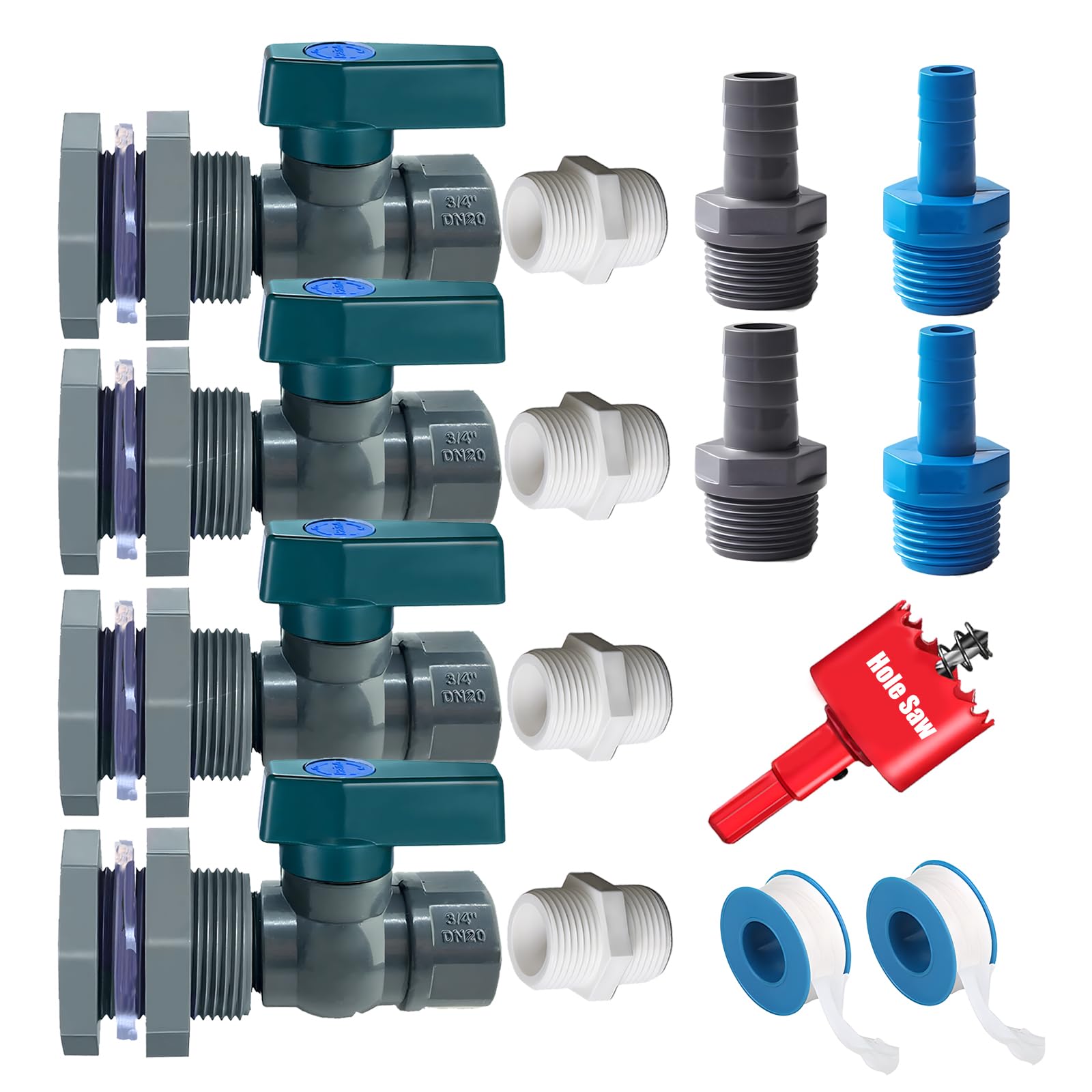 Snapklik.com : Rain Barrel Spigot Kit