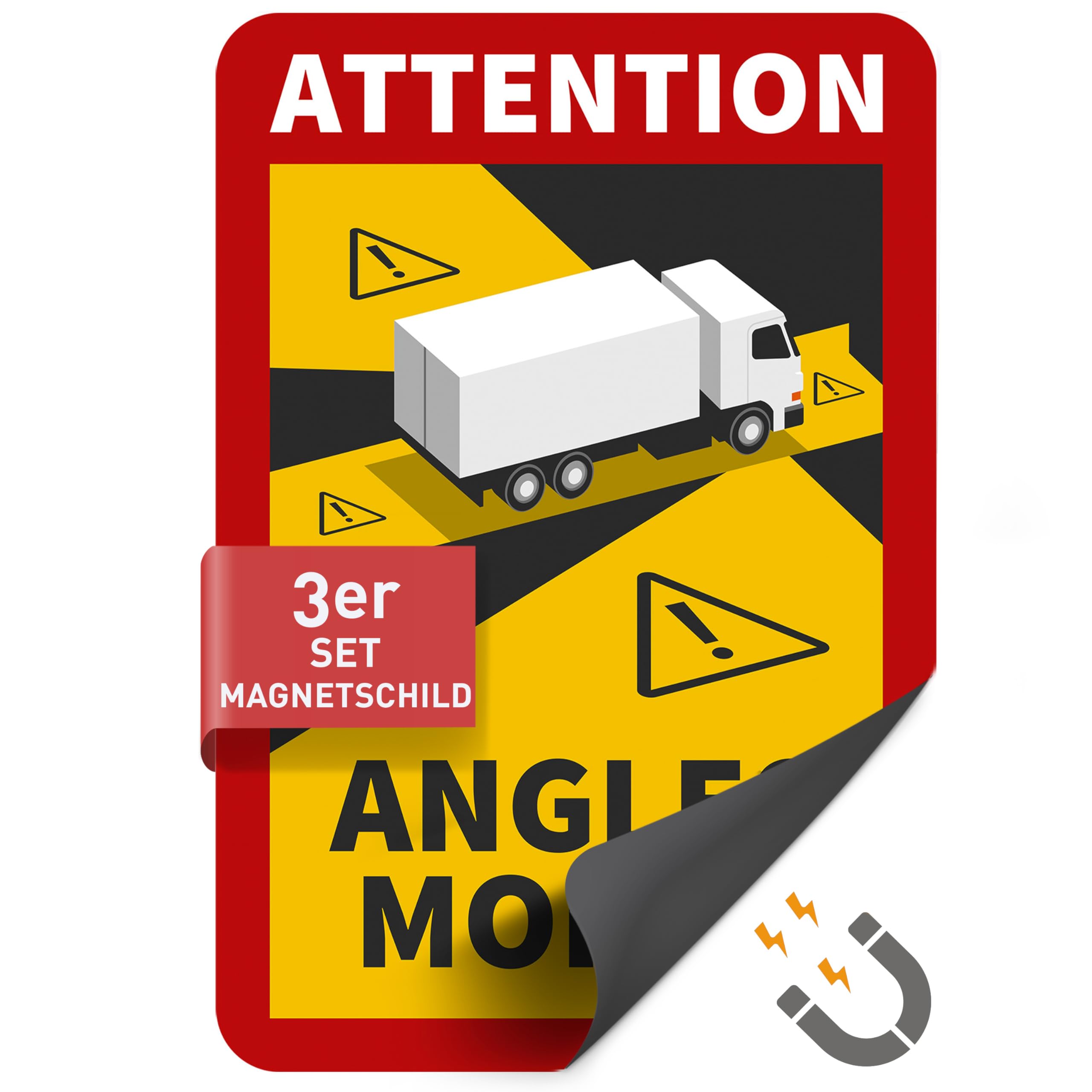 Magnetic Signs Lepni Dead Angle Lot For France Attention Angles Morts ...