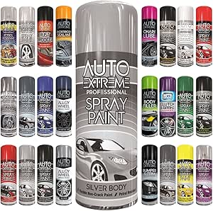 Classic Signature - 1 x Auto Extreme Silver Body Spray Paint 400ml ...