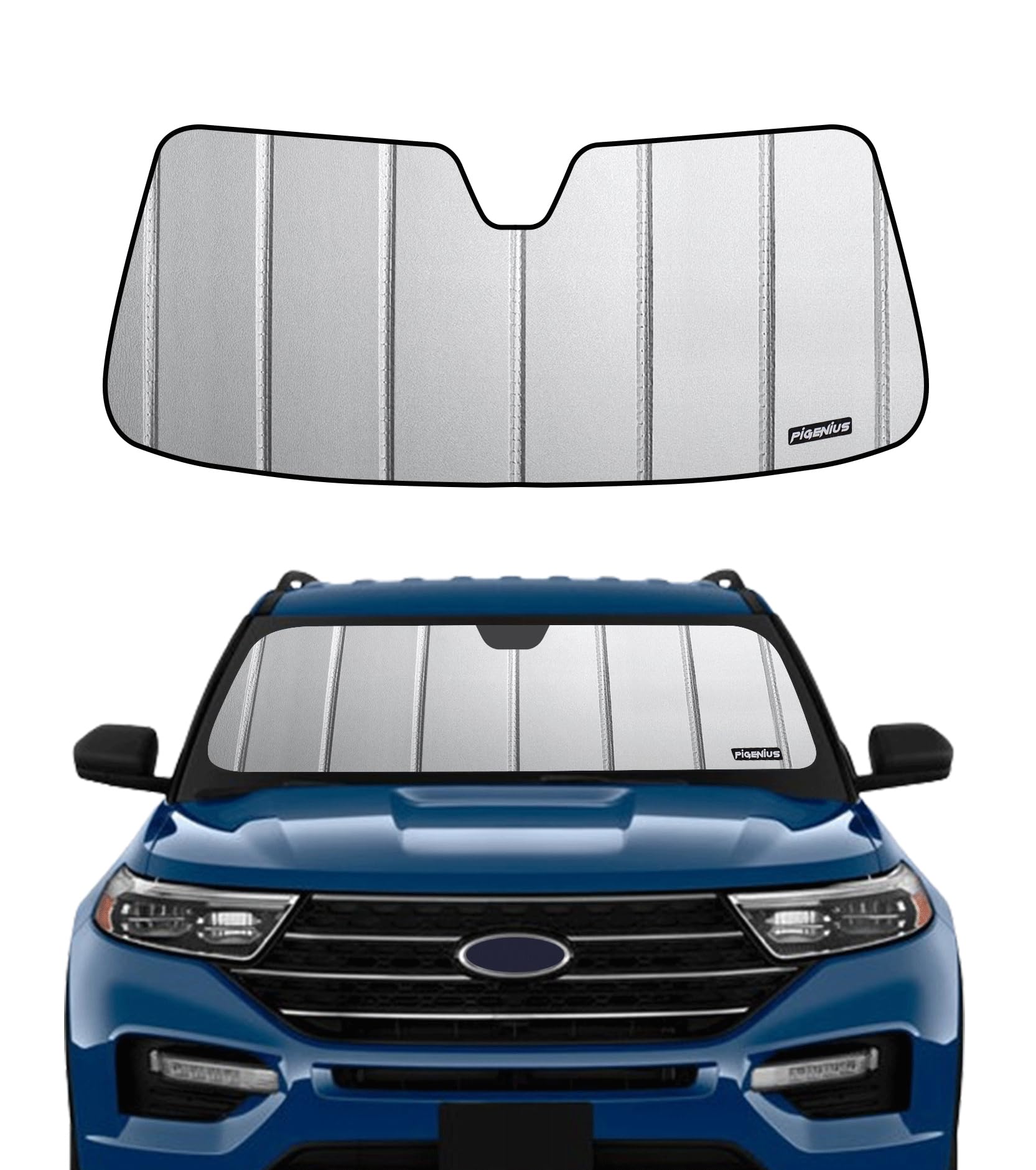 Amazon.com: Pigenius Car Windshield Sun Shade fits 2020-2024 Ford ...