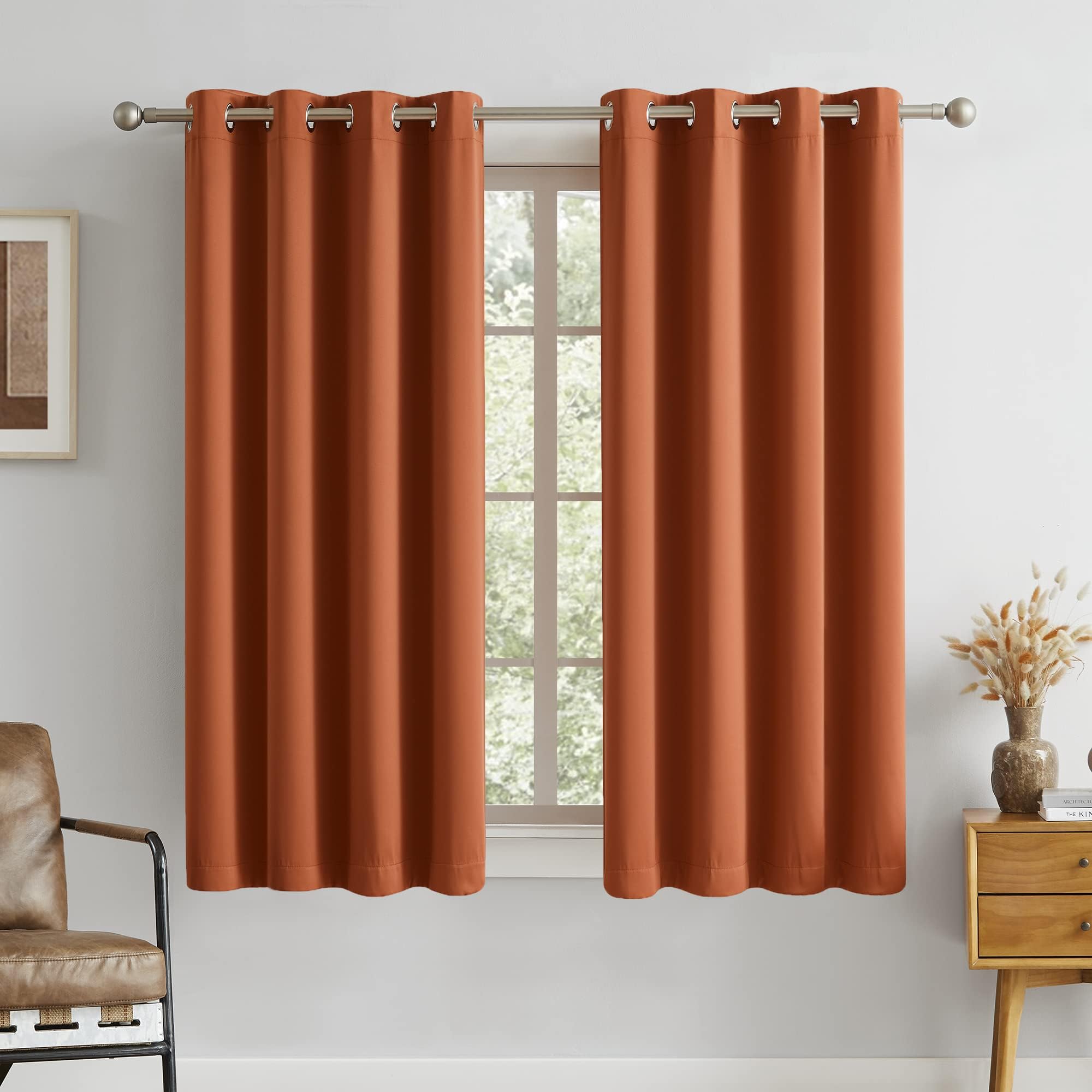The House Of Emily Blackout Room Darkening Eyelet Curtains - Thermal ...