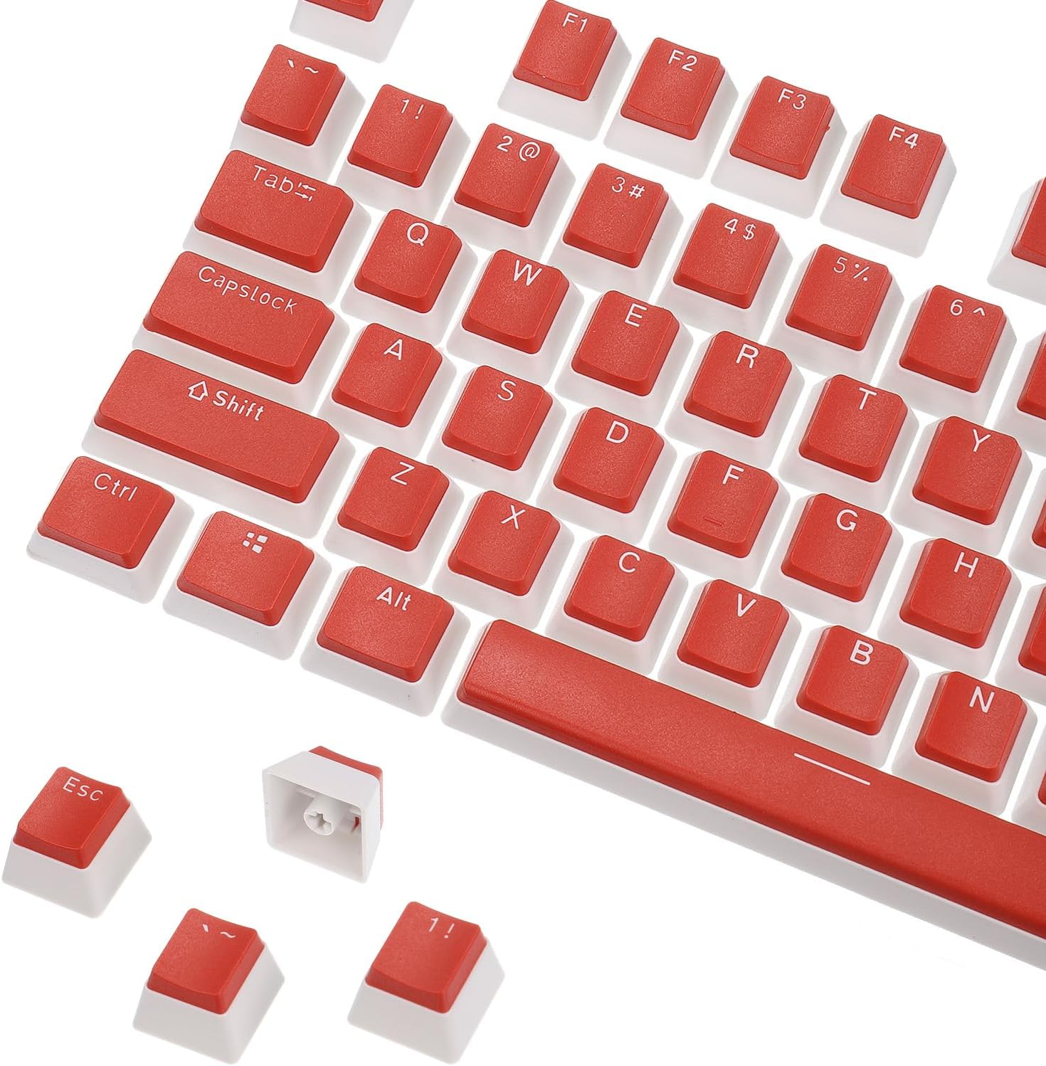 sourcing map 108 Keys PBT Pudding Keycaps Set Full 108 OEM Profile ...