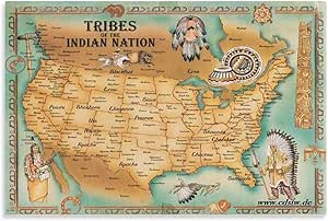 Amazon.com - This Is A Map Of American Native Tribe Nations Wall Art US ...