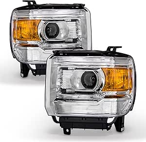 ADCARLIGHTS Headlight Assembly for 2014-2018 GMC Sierra 1500 Base ...