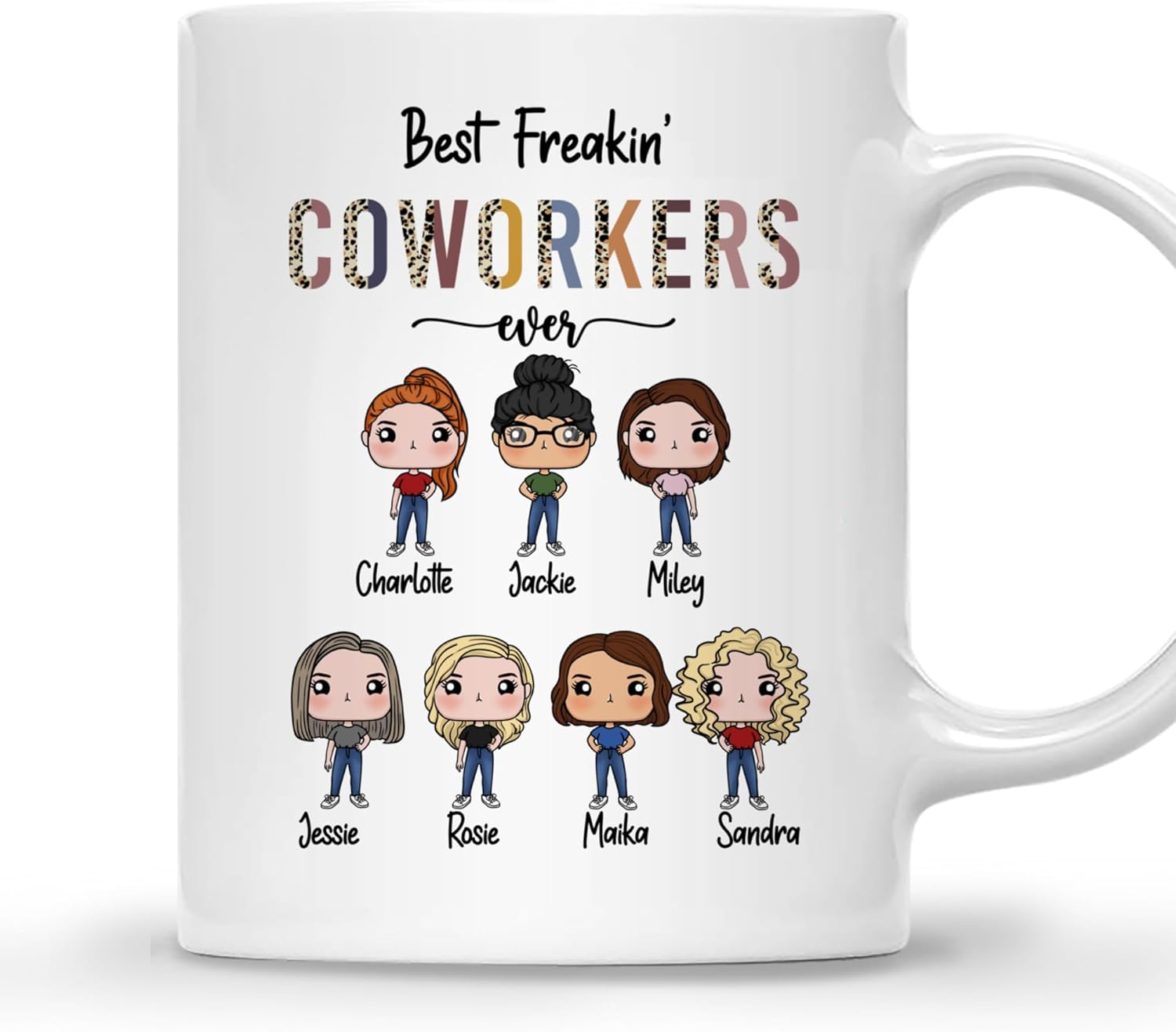 Amazon.com: Gossby Personalized Coffee Coworker Mug - Custom Coworker ...