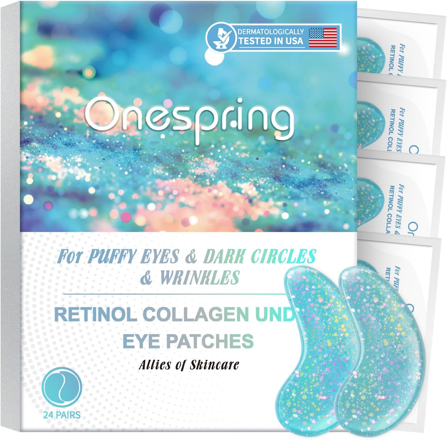 Amazon.com: Onespring Under Eye Patches for Puffy Eyes - 24 Pairs ...