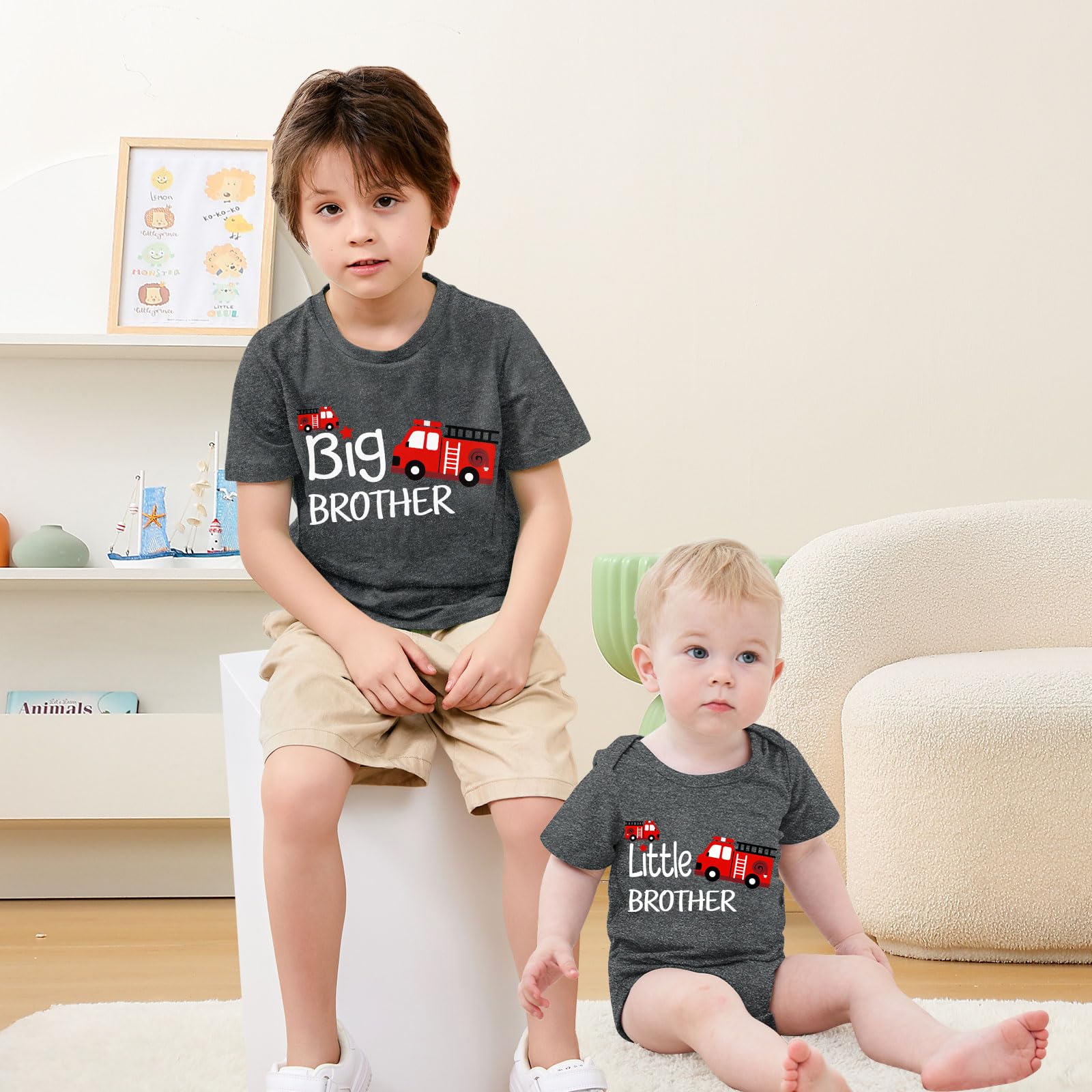 Snapklik.com : Big Brother Little Brother Matching Outfits Toddler Lil ...