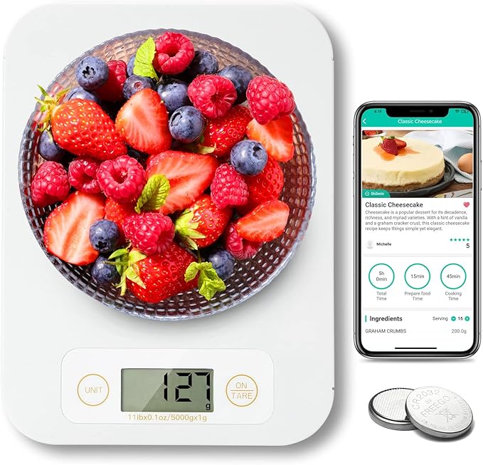 Amazon.com: Smart Food Scale - Food Scales Digital Weight Grams and Oz ...
