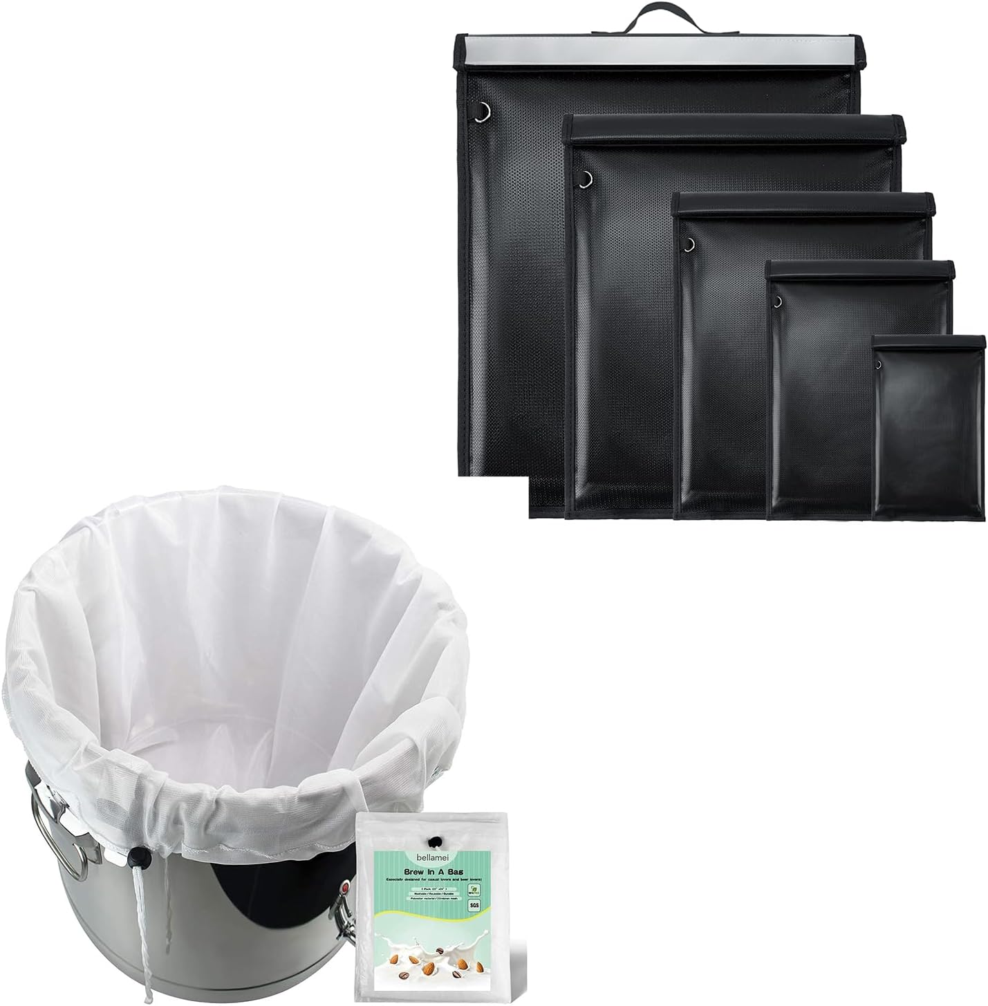 Amazon.com: 2 Pcs Brew Bags & 5 Pcs Faraday bags: Home & Kitchen