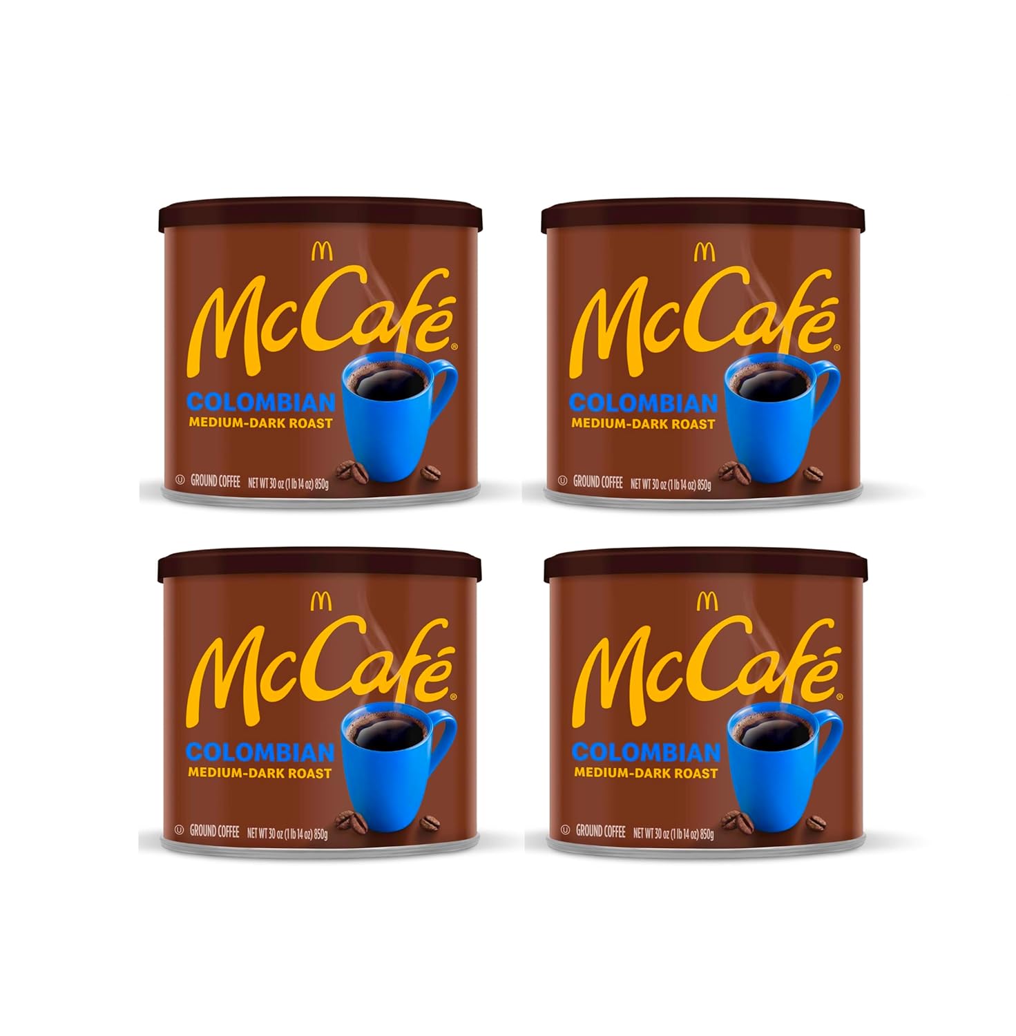 Amazon.com : McCafe Colombian Medium Dark Roast Ground Coffee (30 oz ...