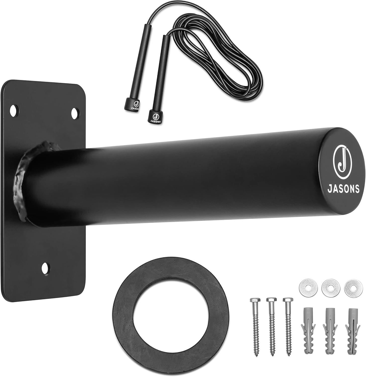 Amazon.com : JASONS Wall Mounted Weight Plate Holder – 2 Inch Olympic ...