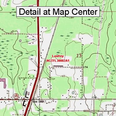 Amazon.com : USGS Topographic Quadrangle Map - Lawtey, Florida (Folded ...