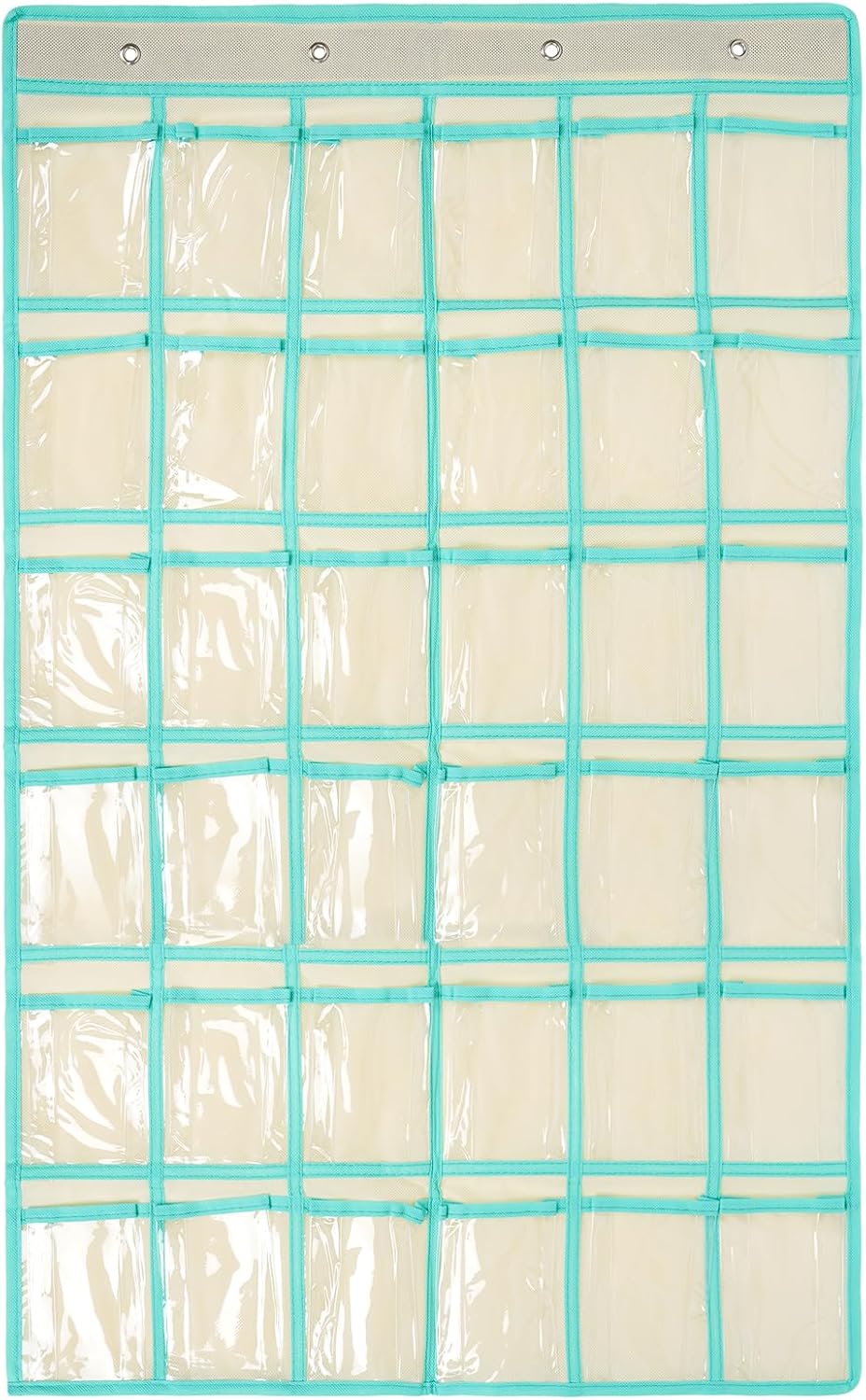 SAVORLIVING 36 Clear Pockets Classroom Pocket Chart Organizer, Cell ...