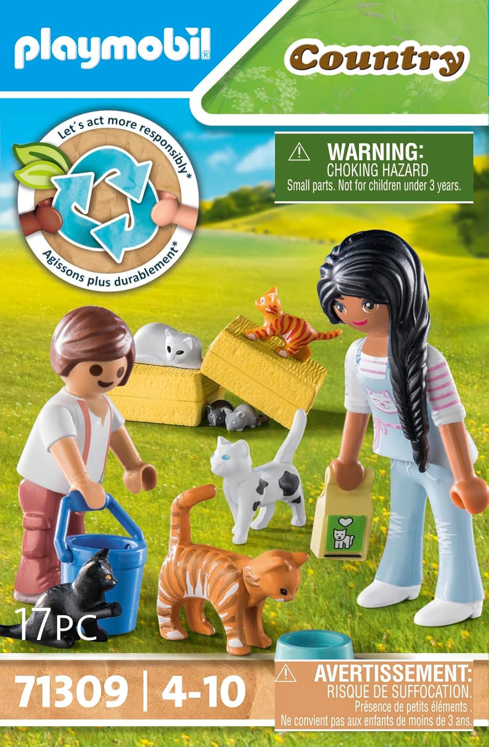 Playmobil 71309 Famille De Chats Avec Femme Et Enfant La Vie La playmobil-71309-famille-de-chats-avec-femme-et-enfant-la-vie-la