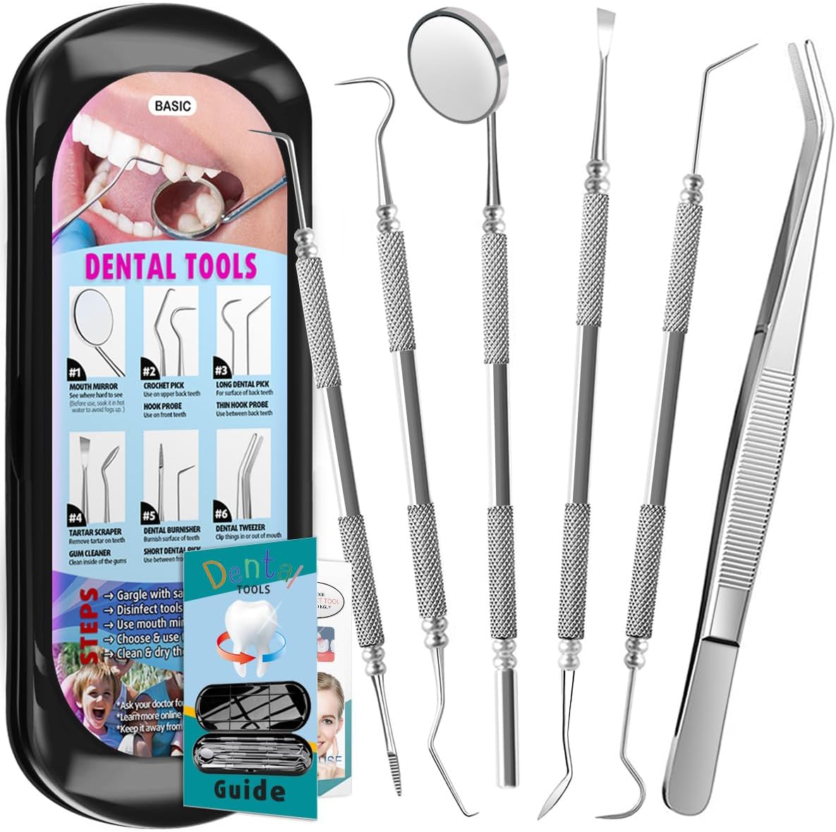 Amazon.com: Dental Hygiene Kit - Calculus & Plaque Remover Dental Tool ...