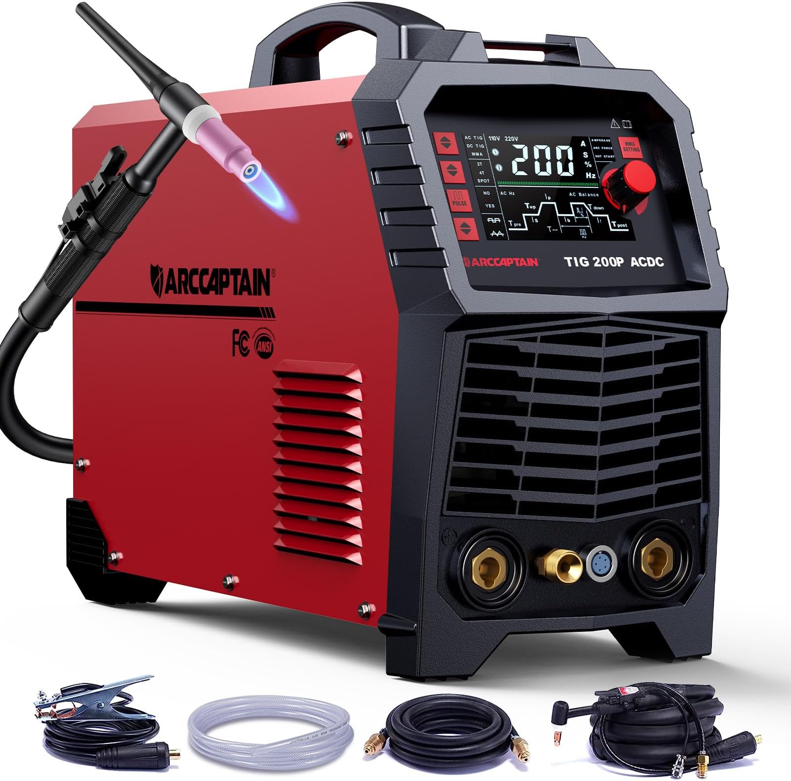 WELDINGER WIG-Schweißgerät WE 2030P ACDC pro - Inverter HF-Zündung zum ...