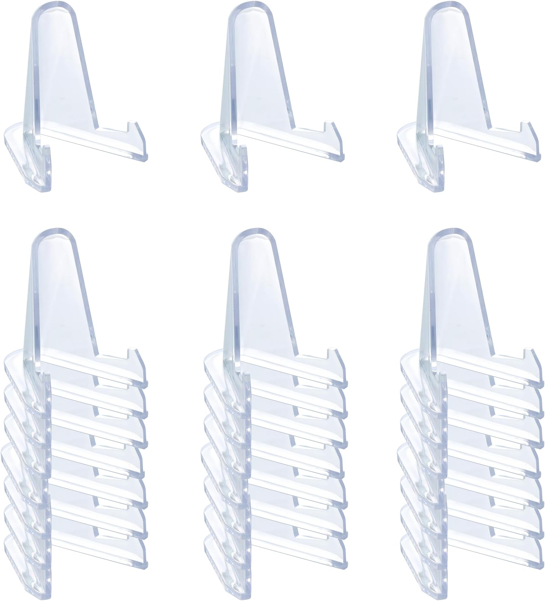 Hangarone Clear Acrylic Easel Stands,10 Packs Mini Clear Acrylic Easel ...