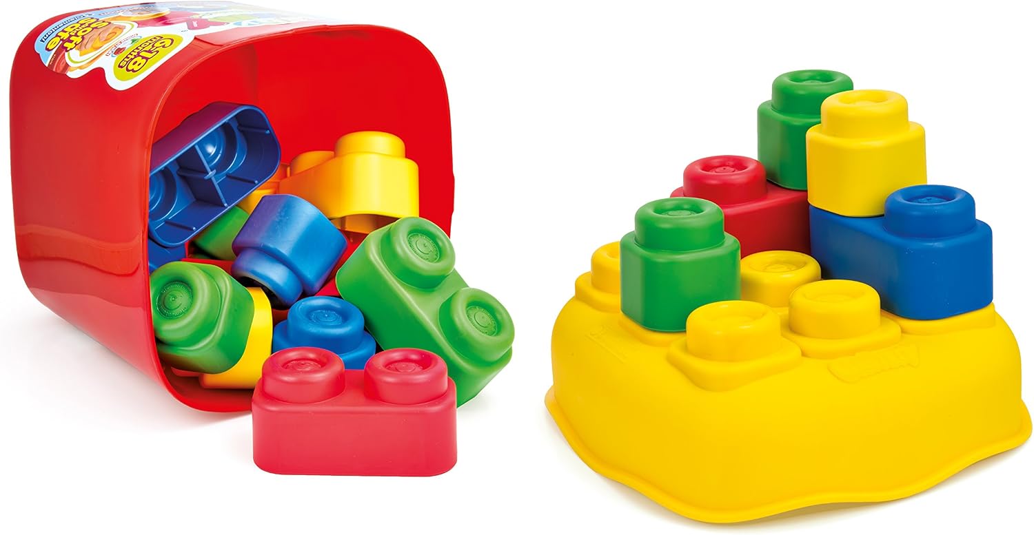 Clemmy (6-18months) Soft Blocks 20 Pieces Basket- Assorted colors ...