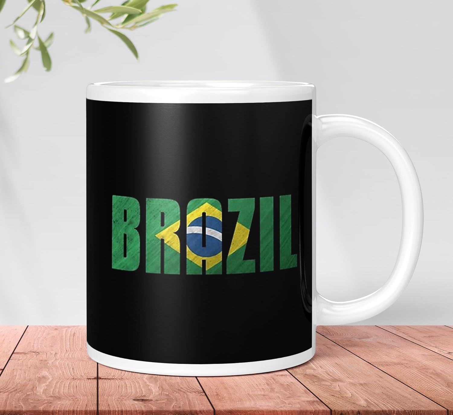 Buy NH10 Designs BRAZIL Printed Coffee Mug For Football Lover Fifa ...