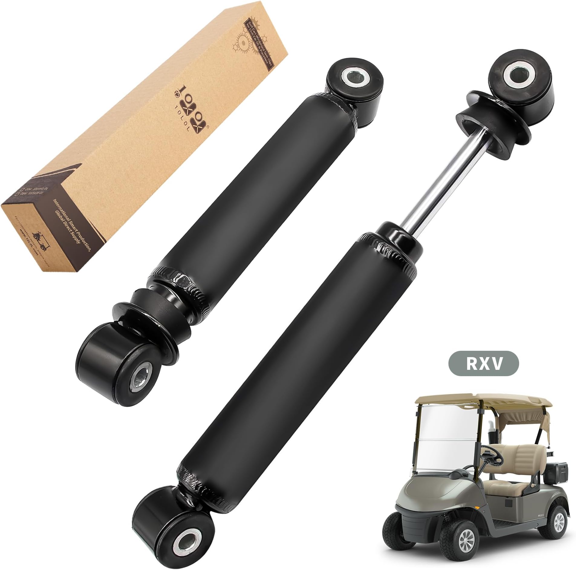 Amazon.com: 10L0L Golf Cart Rear Shock Absorbers Kit for EZGO RXV 2008 ...