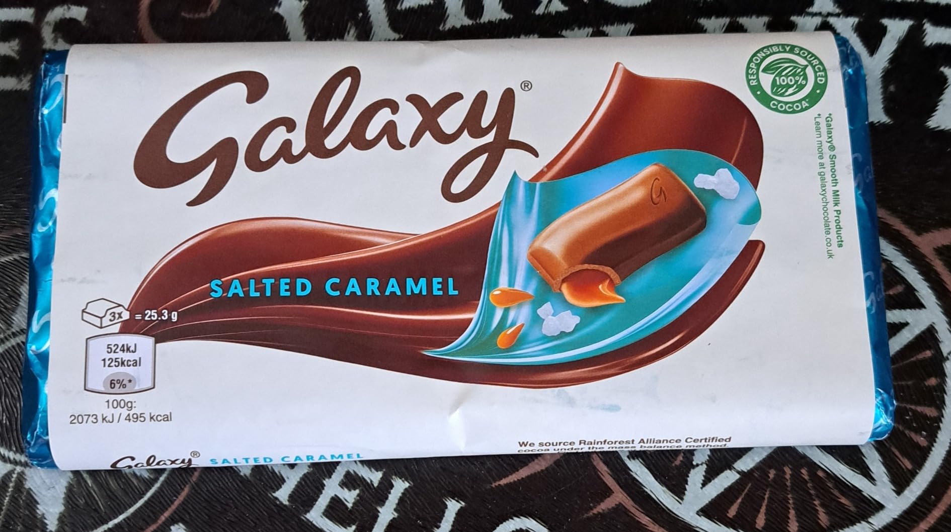 Galaxy Salted Caramel Chocolate Bar, Chocolate Gifts, Milk Chocolate ...