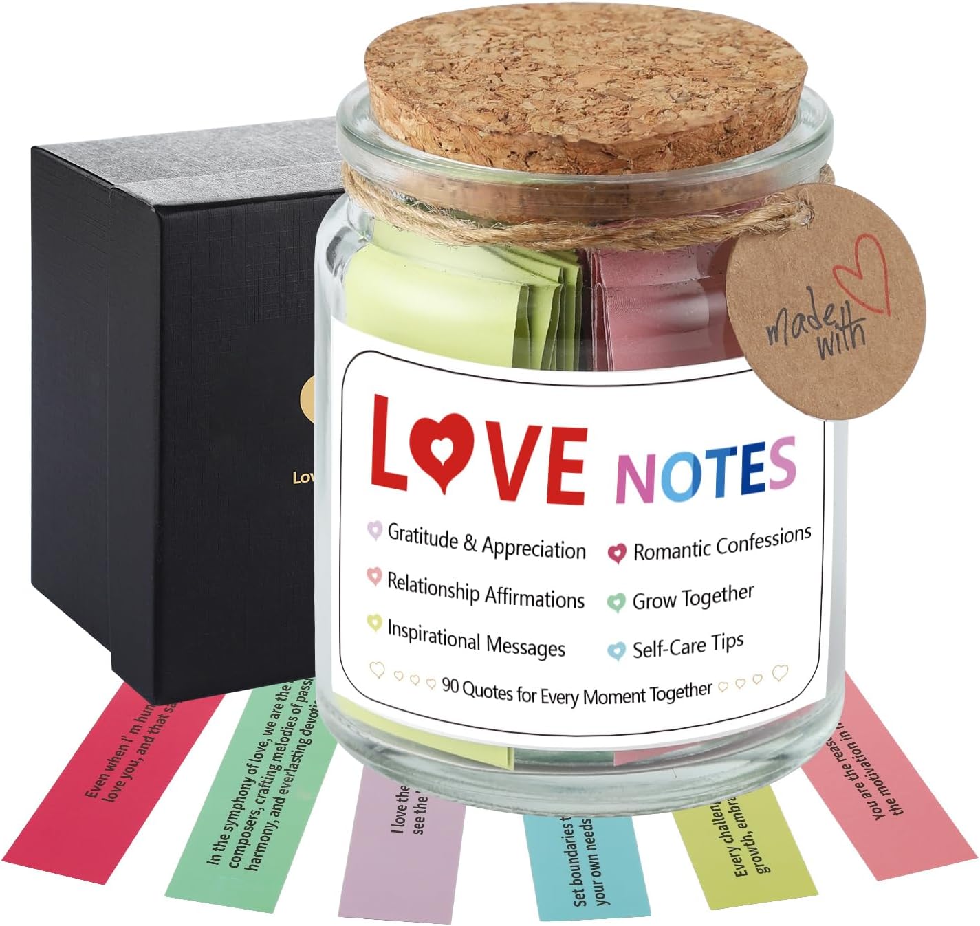Amazon.com: NStuiv 90 Love Notes Jar Romantic Anniversaries Birthdays ...