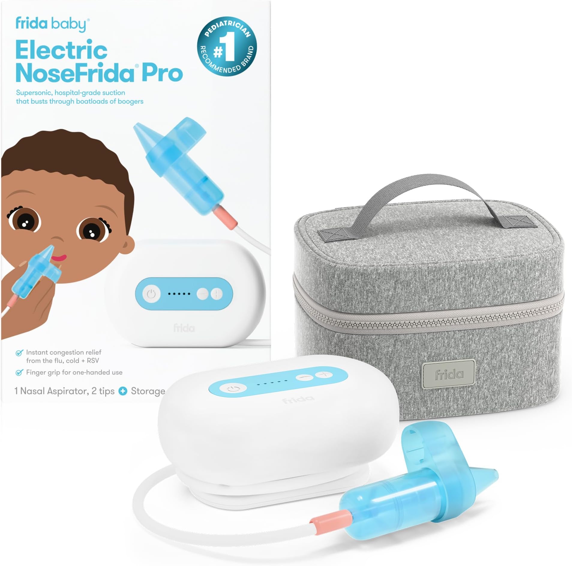 Amazon.com : Frida Baby Electric NoseFrida Pro Nasal Aspirator for Baby ...