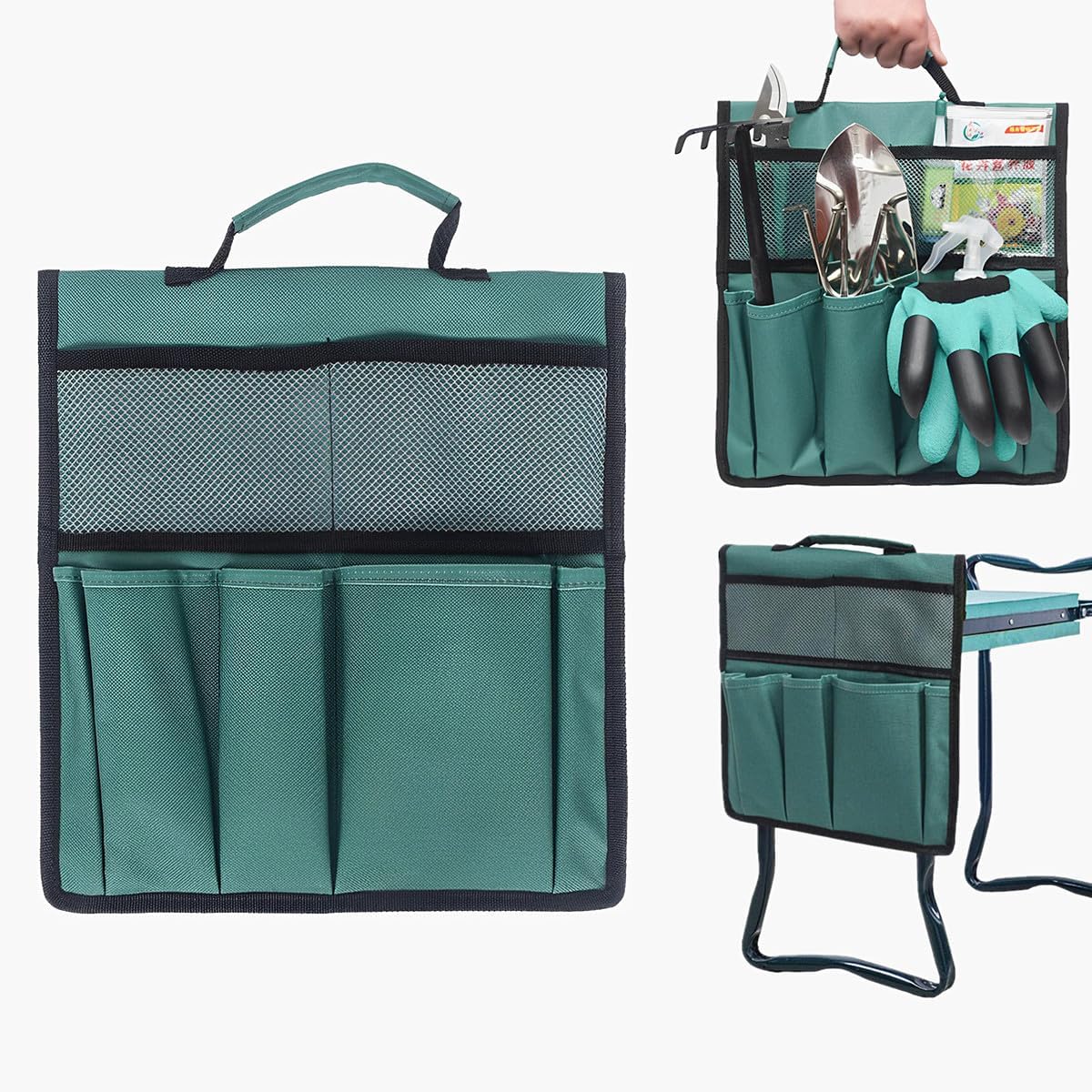 Amazon.com: YurMemo Garden Kneeler Tool Bag Gardening Tool Bag Seat ...