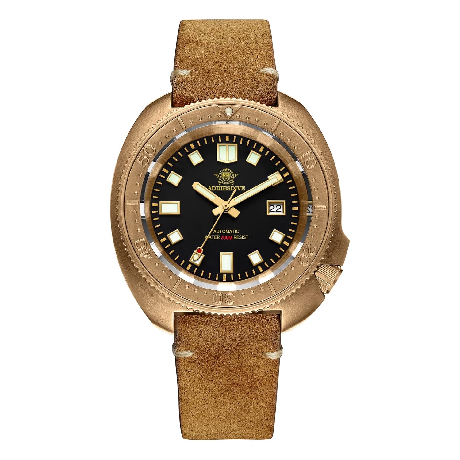 Buy ADDIESDIVE Analog Mens Automatic Dive Black Dial Watch Wristwatch ...