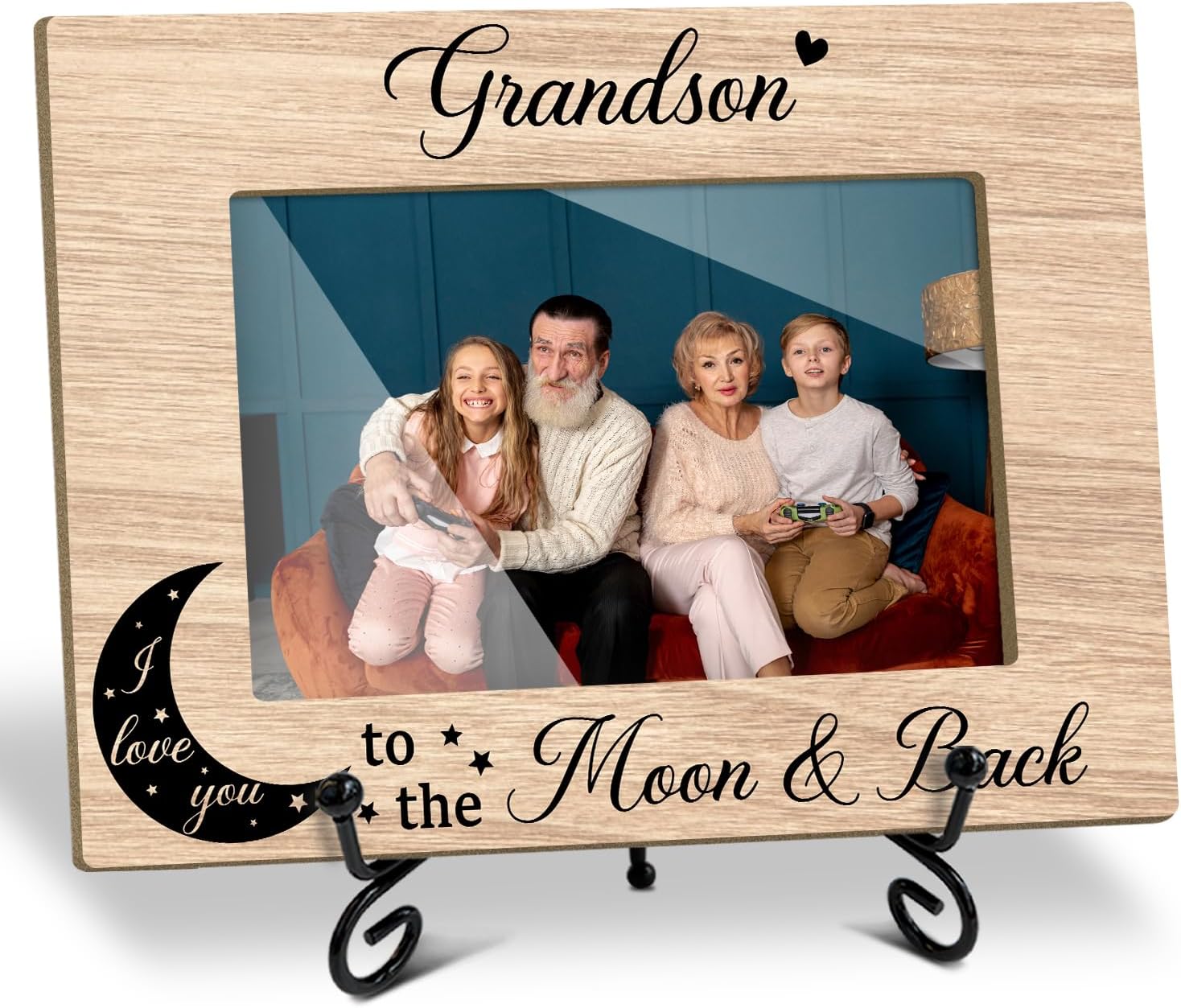 Amazon.com - bxtala Grandson Picture Frame I Love You to the Moon ...