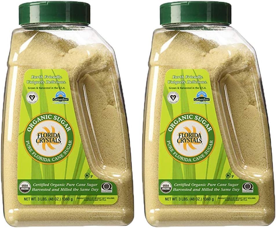 Amazon.com : Akenton Natural Raw Cane Sugar, 3 Pound Resealable Bag ...