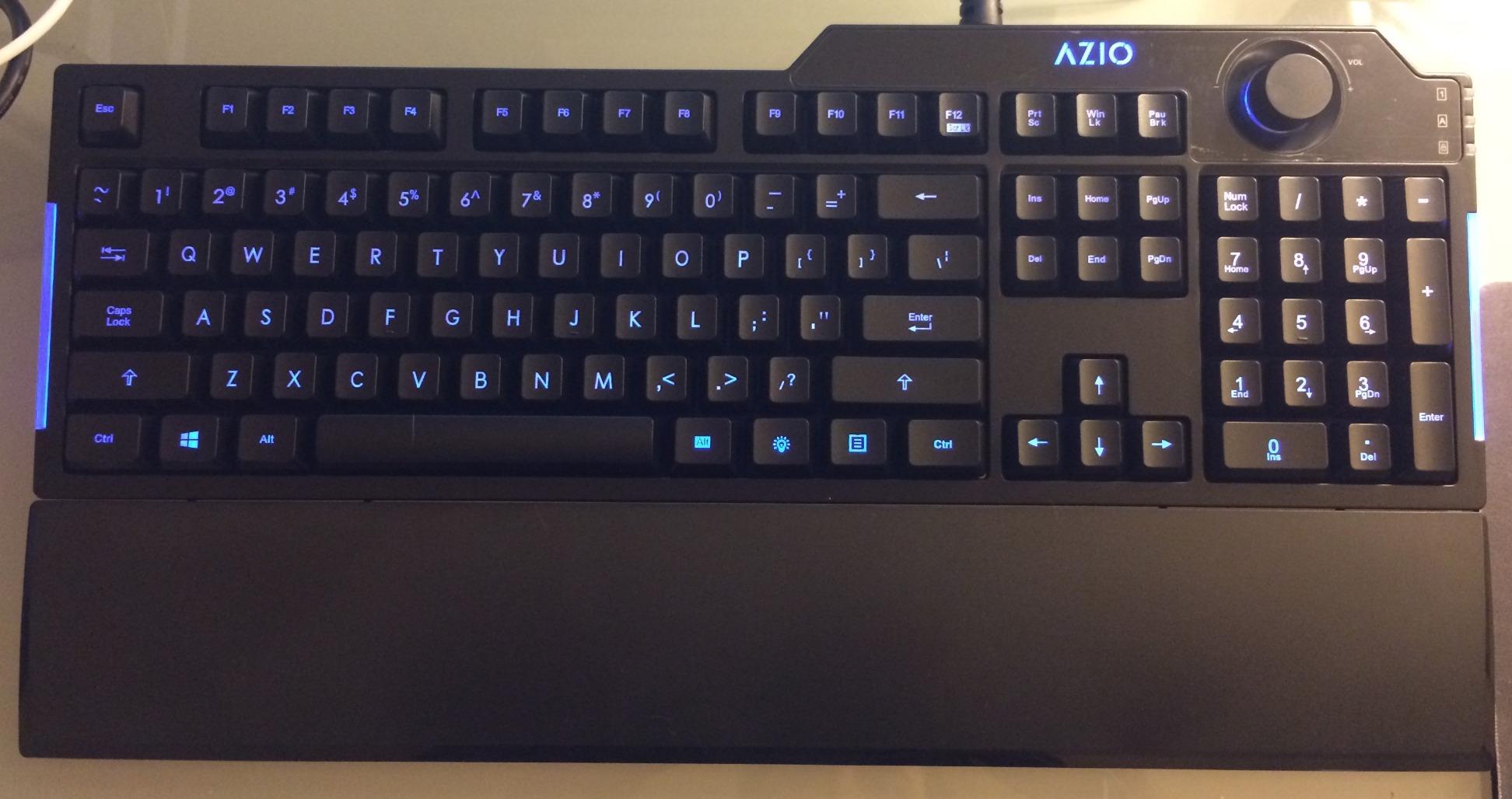 Amazon.com: Azio Levetron L70 LED Backlit Gaming Keyboard - Black ...