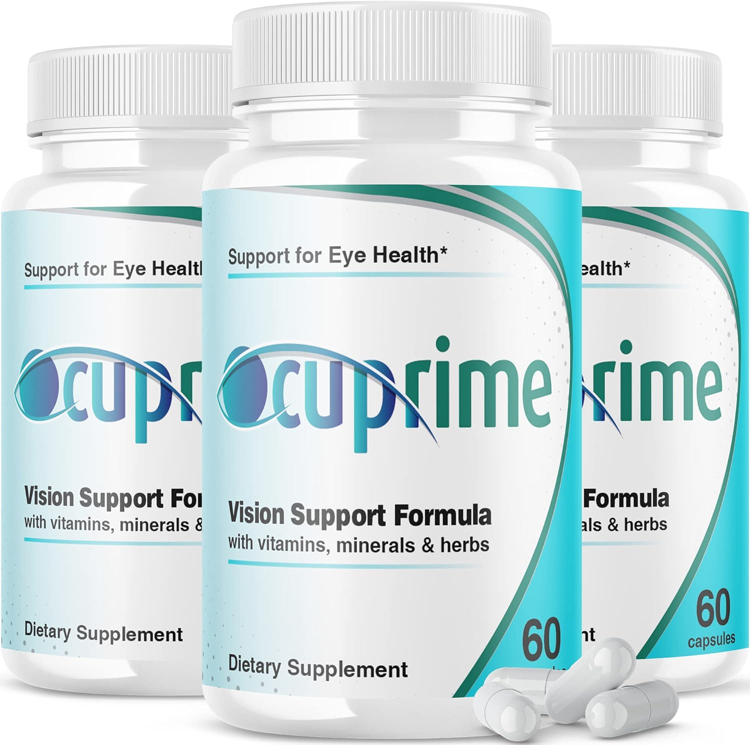 (3 Pack) Ocuprime for Eyes Supplement Vision Pills (180 Capsules ...