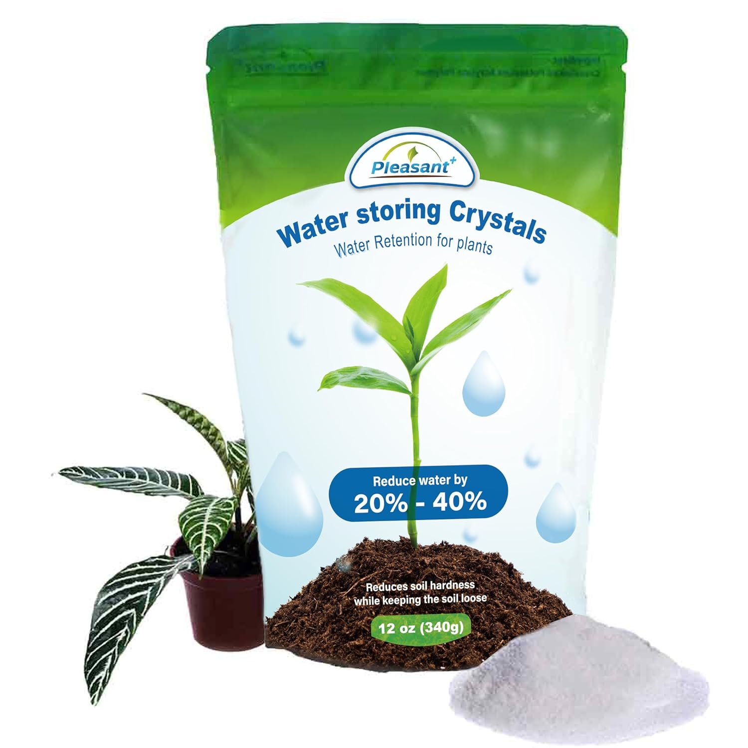 Amazon.com : Pleasant Plus Water Storing Crystals for Indoor and ...
