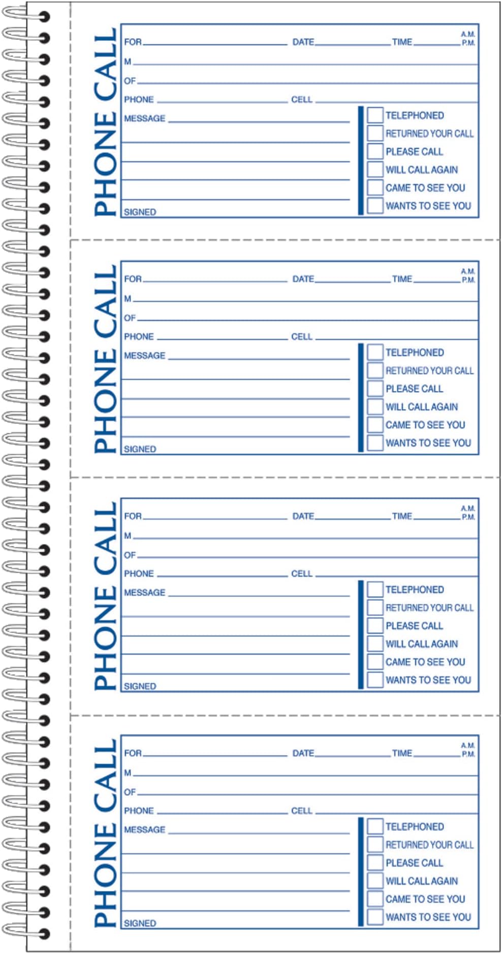 Amazon.com : 1InTheOffice Important Message Pink Pads, 4 1/4 x 5 1/2 ...