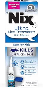 Amazon.com: Nix Ultra Lice Removal Kit, Lice Treatment Hair Solution, 3 ...