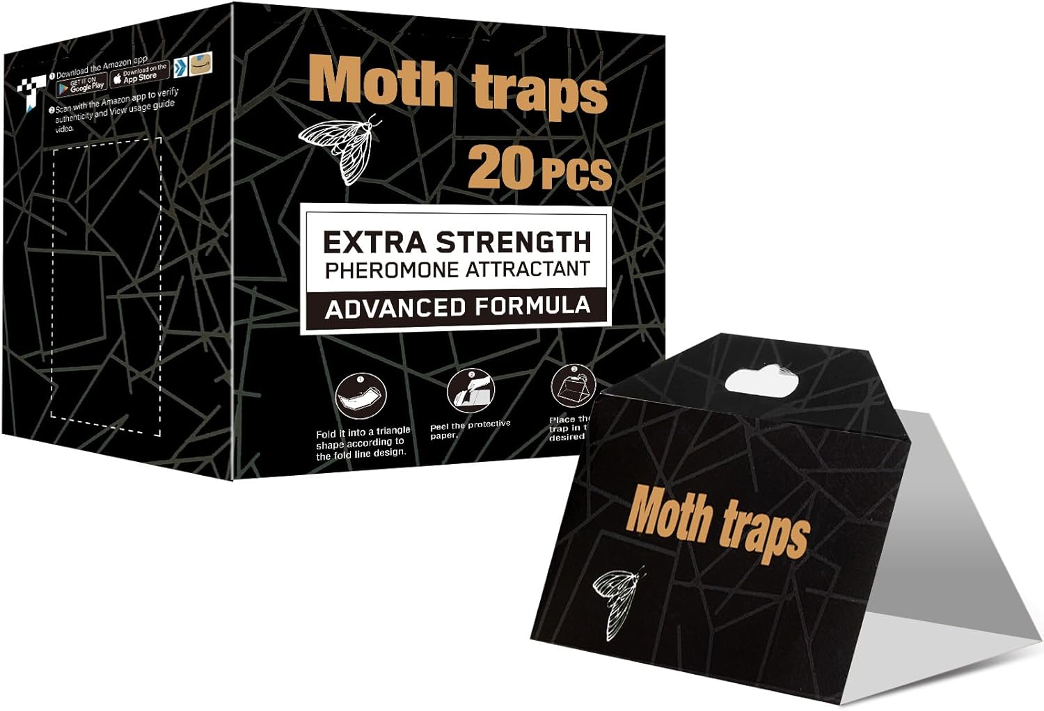 Amazon.com : PIMAG Upgraded Moth Traps, Double Potent Pantry & Clothes ...