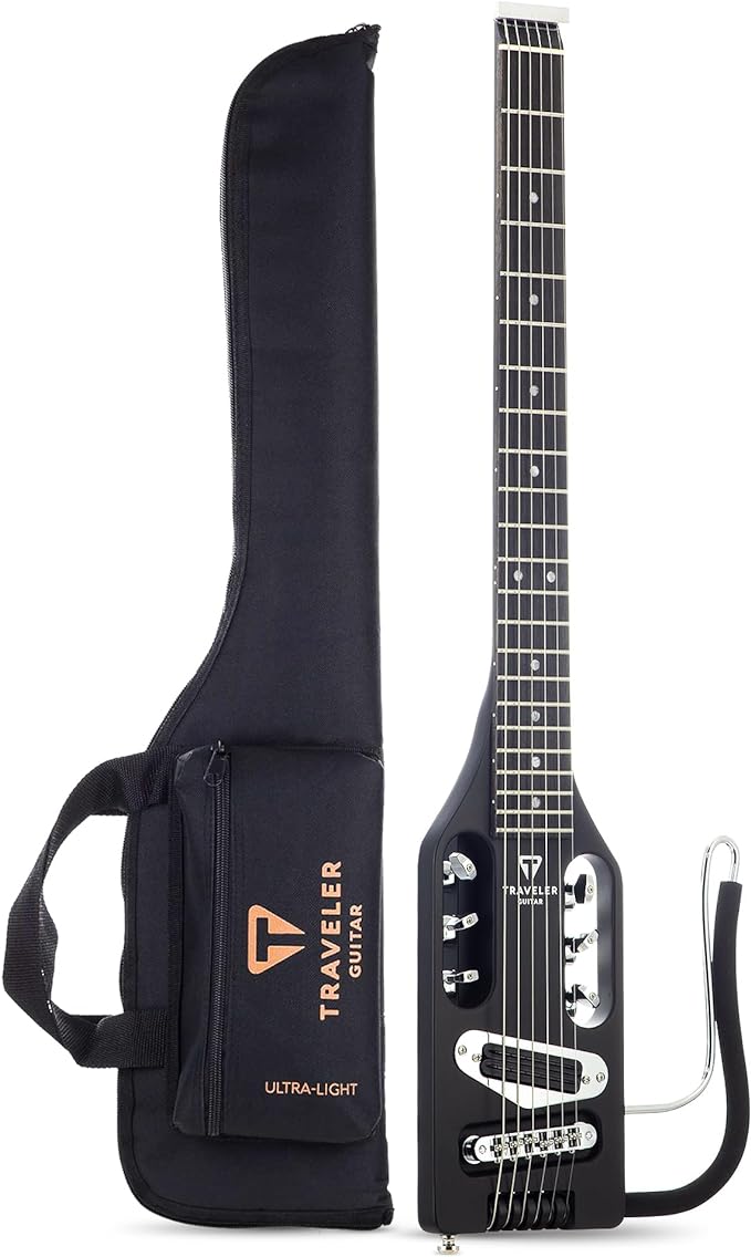 Amazon.com: Traveler Guitar Ultra-Light Electric Guitar Matte Black ...