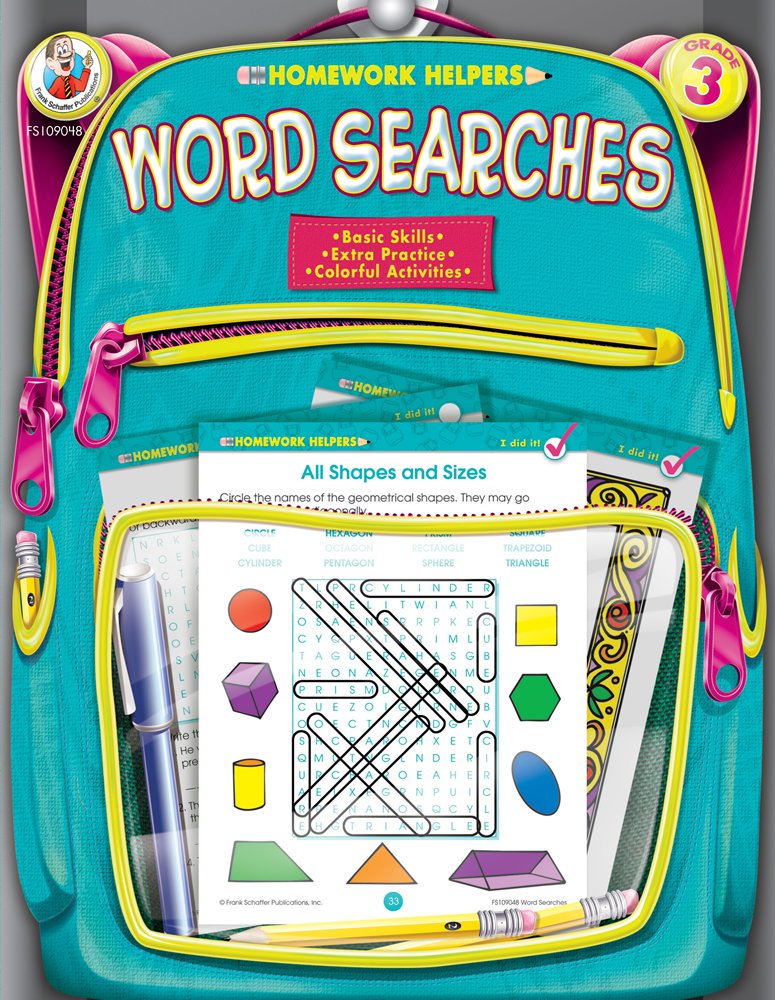 Word Searches, Grade 3 (Homework Helper): Frank Schaffer Publications ...