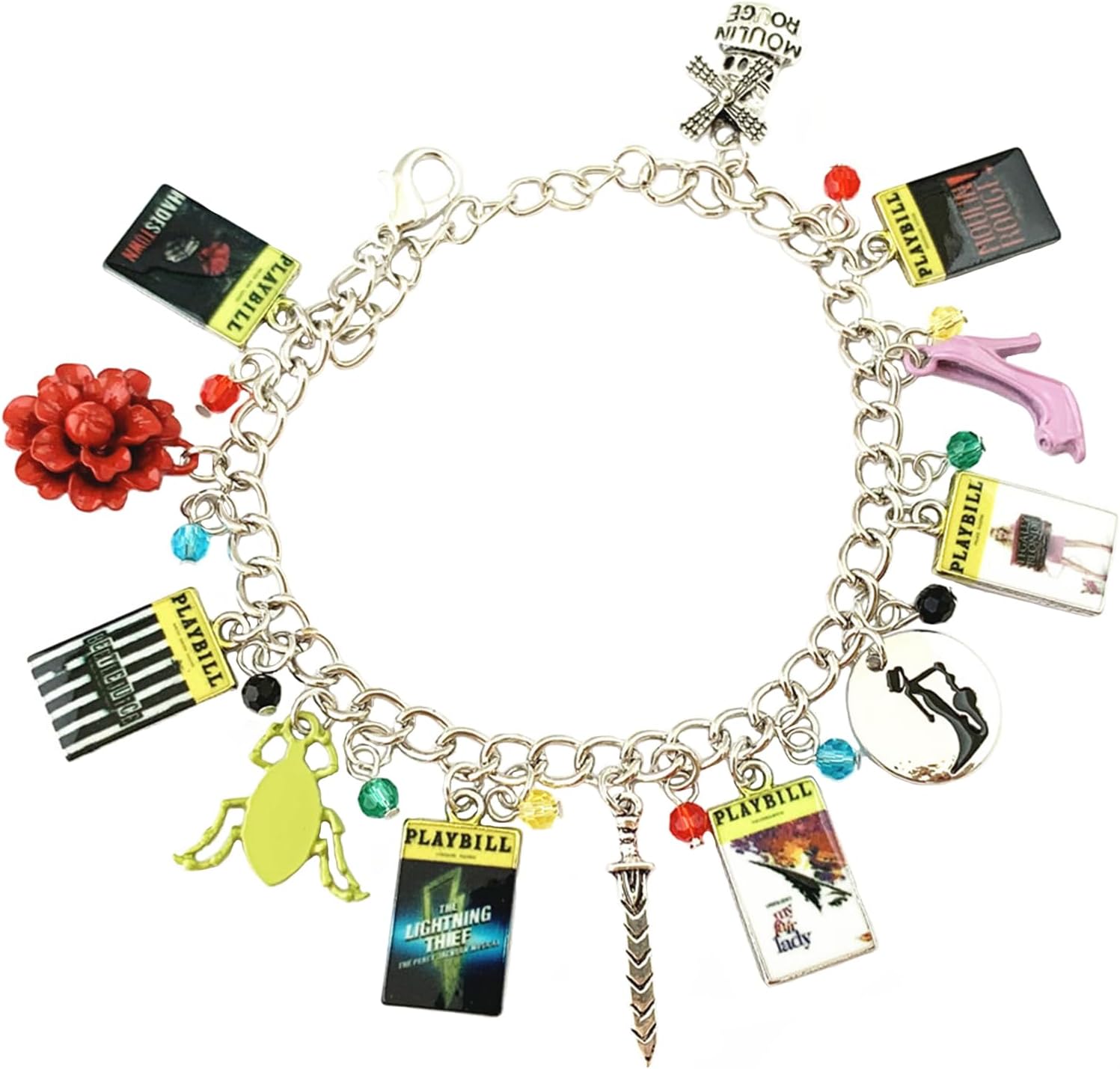 Amazon.com: AYJBDGR Broadway Charm Bracelet Gifts for Women(1 ...