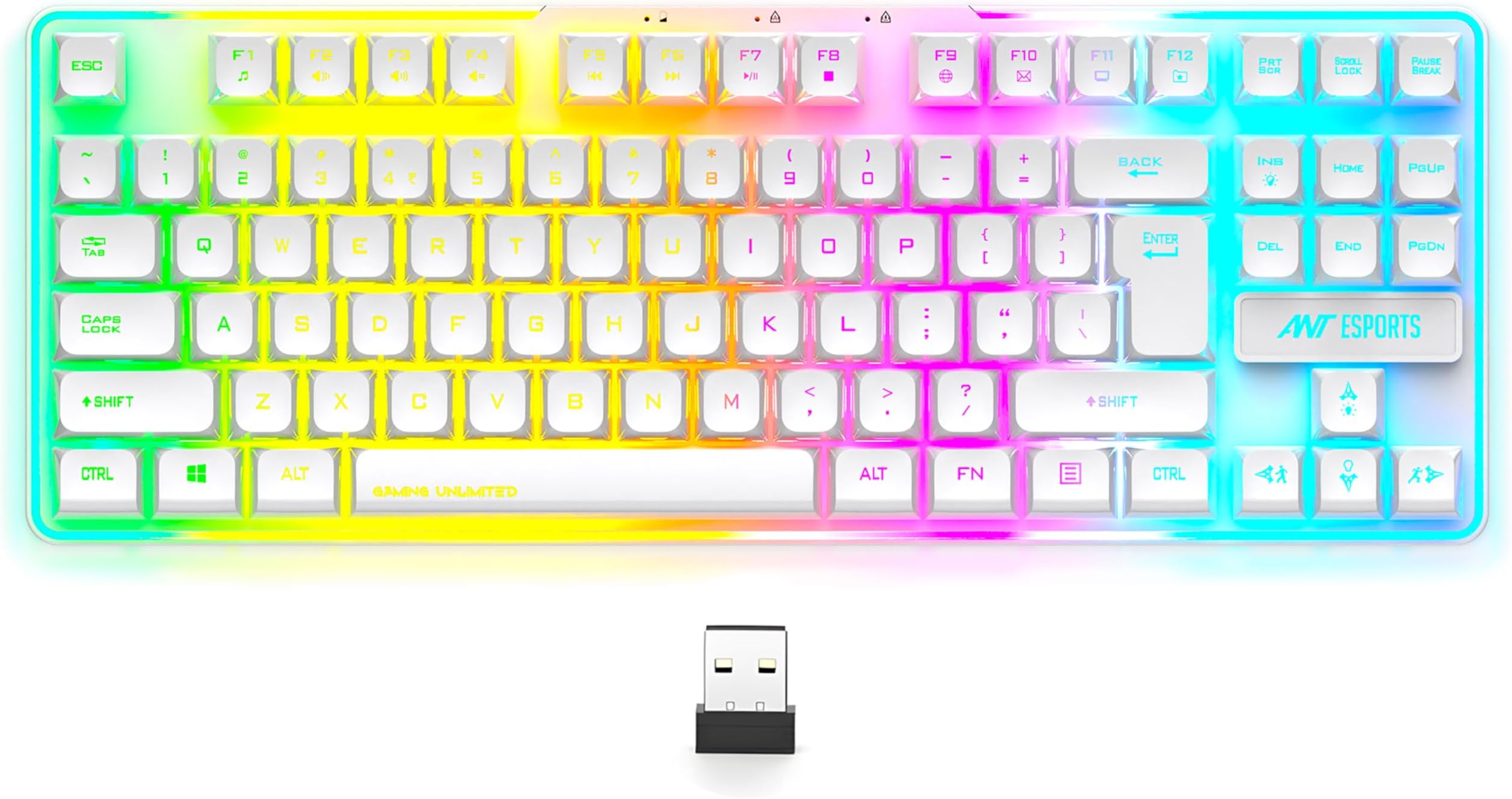 Amazon.in: Buy Ant Esports MK720 Pro V2 Wireless TKL RGB Gaming ...