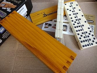 Amazon.com: Mega Large 3" Dominoes Set for Adults and Kids – Dominoes ...