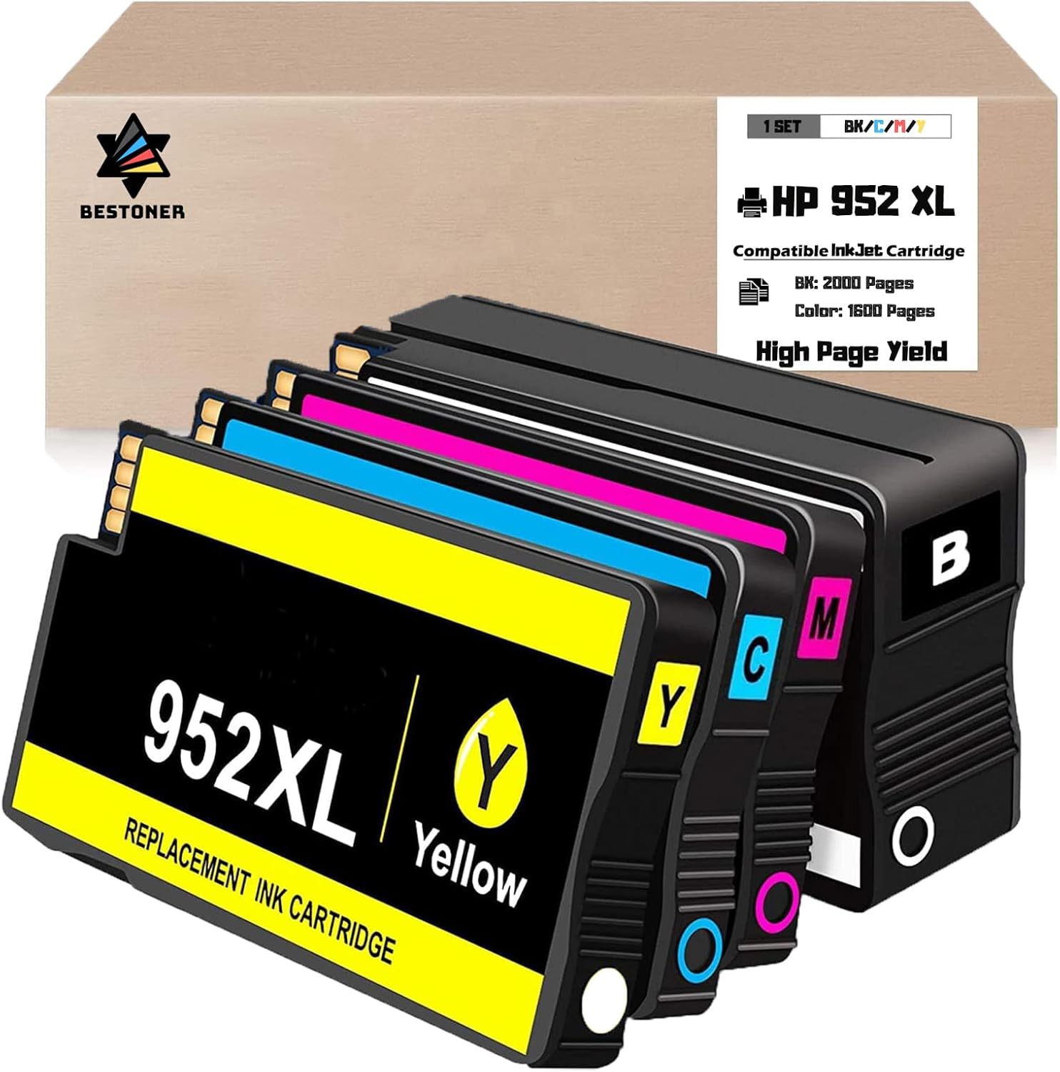 [New Chip] Compatible Replacement for HP 952 XL Ink Cartridges 952XL ...