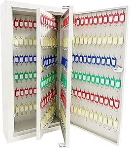 Amazon.com: Metal 300-Key Storage Cabinet,with Colorful Keychains, Wall ...
