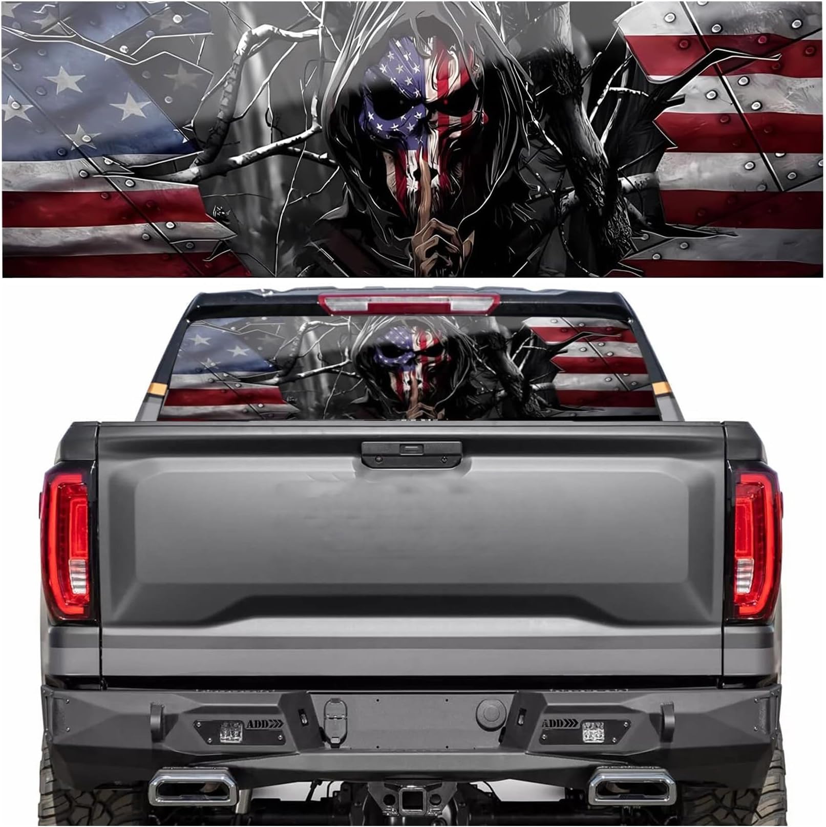 Amazon.com - GRAPHIX EXPRESS Tailgate Wrap - Eagle AR Army Navy Marines ...